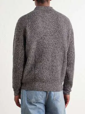 Hartford Marl Wool And Cashmere-blend Polo Shirt