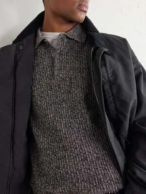 Hartford Marl Wool And Cashmere-blend Polo Shirt