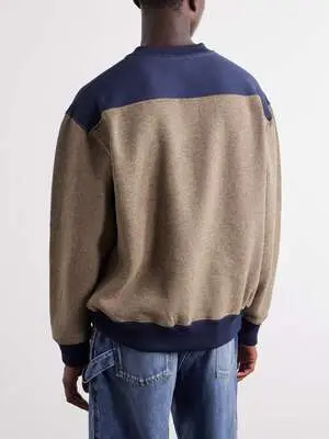 JW Anderson Logo-embroidered Wool-blend Jersey Sweatshirt