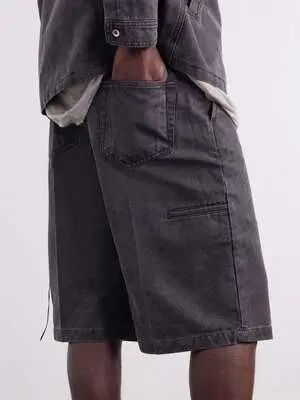 Rick Owens Work Straight-leg Cotton-canvas Shorts