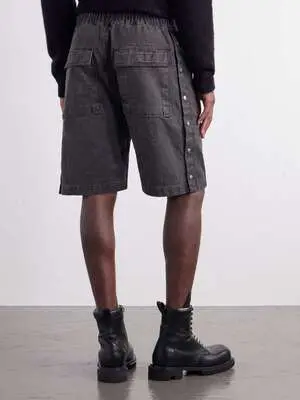 Rick Owens Pusher Straight-leg Cotton-canvas Shorts