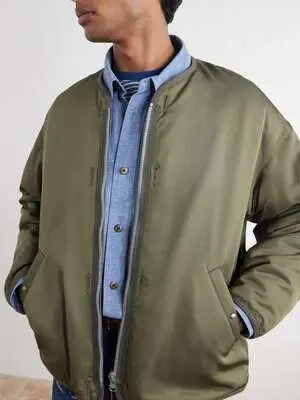 Visvim Wool And Silk-blend Twill Down Liner Jacket