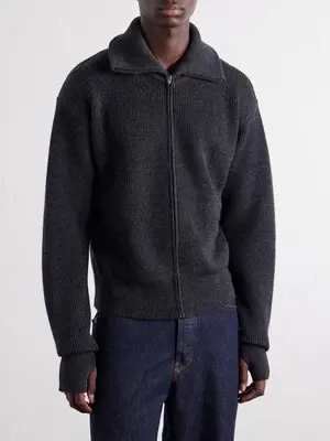 LEMAIRE Wool Zip-up Cardigan