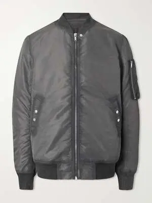 Rick Owens Classic Flight Padded Shell Bomber Jacket - Gray