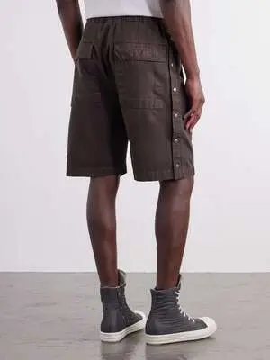 Rick Owens Pusher Straight-leg Cotton-twill Shorts