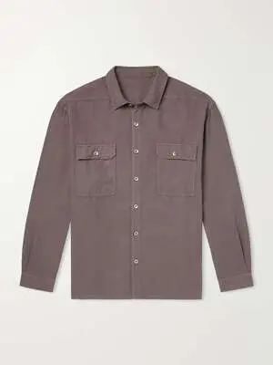 Rick Owens Jumbo Cotton-twill Shirt - Brown