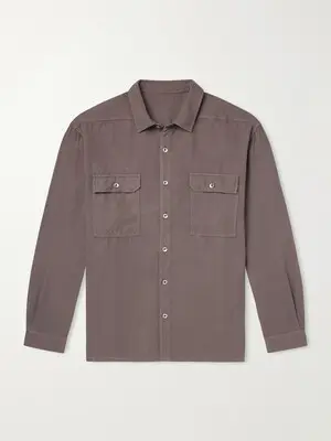 Rick Owens Jumbo Cotton-twill Shirt - Brown