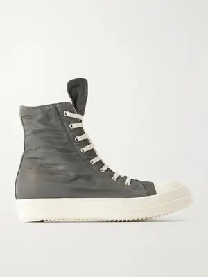 Rick Owens Ramones Denim Sneakers - Gray