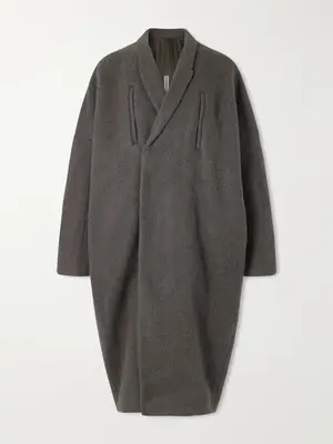 Rick Owens Poiret Alpaca And Wool-blend Coat - Gray