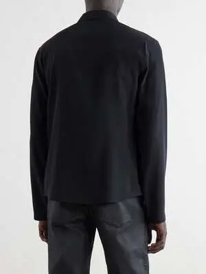 Gucci Cropped Silk-crepe Shirt