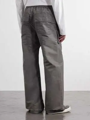 Rick Owens Creatch Wide-leg Shell Drawstring Cargo Trousers