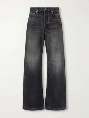 Rick Owens Strobe Wide-leg Jeans - Black