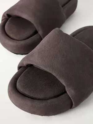 Rick Owens Chancla Padded Denim Sandals