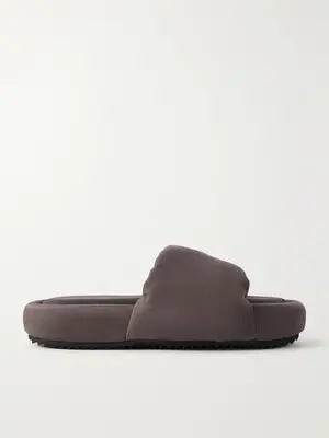 Rick Owens Chancla Padded Denim Sandals - Red