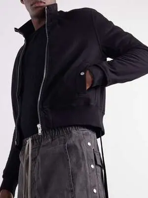 Rick Owens Rev Cotton-jersey Zip-up Sweatshirt