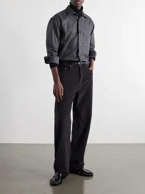 Nn07 Freddy Herringbone Wool-blend Shirt
