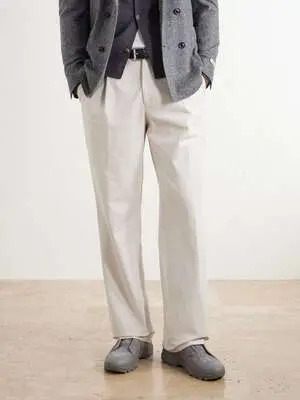 Zegna Triple Stitch™ Monte Leather-trimmed Suede Slip-on Sneakers