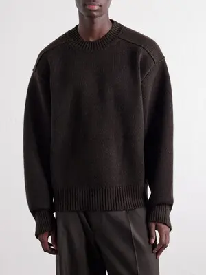 Studio Nicholson Yak And Merino Wool-blend Sweater - Brown