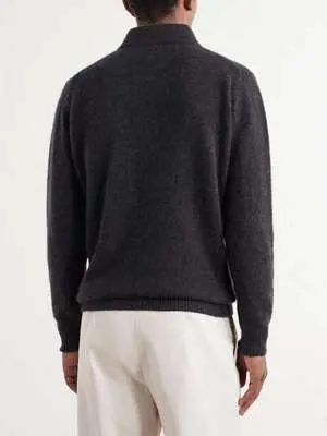 Thom Sweeney Cashmere And Silk-blend Polo Shirt