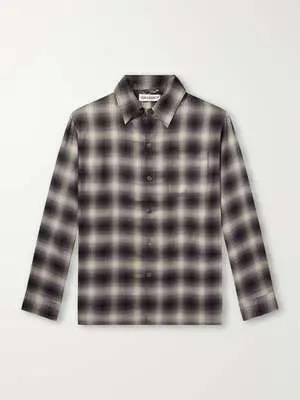 Our Legacy Every Checked Tencel® Twill Shirt - Black