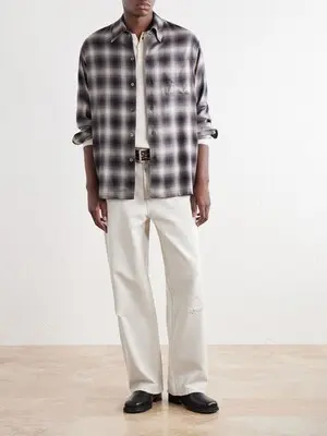 Our Legacy Every Checked Tencel® Twill Shirt - Black