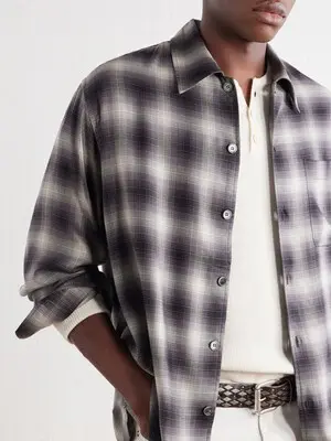 Our Legacy Every Checked Tencel® Twill Shirt - Black