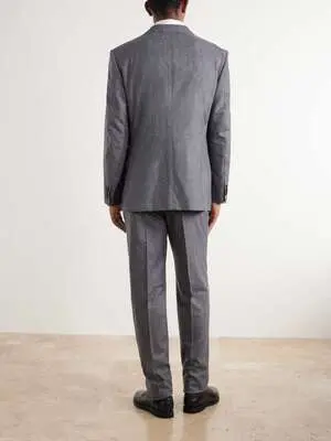 Dunhill Herringbone Wool And Cashmere-blend Suit Jacket