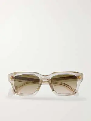 CUTLER AND GROSS 1432 Square-frame Acetate Sunglasses - Clear