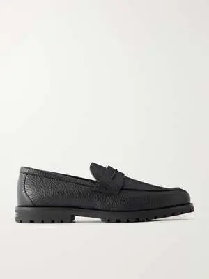 Zegna Full-grain Leather Loafers - Black