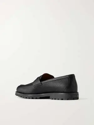 Zegna Full-grain Leather Loafers