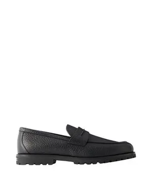 Zegna Full-grain Leather Loafers - Black