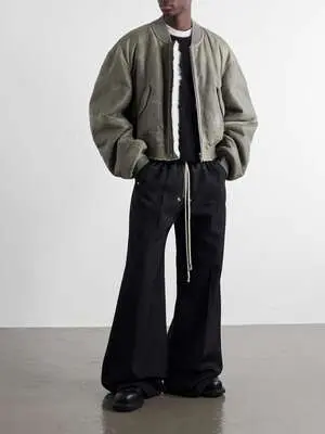 Rick Owens Secchia Shearling Bomber Jacket