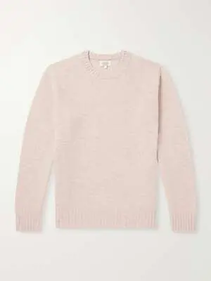 Hartford Shetland Wool Crewneck Sweater - Ecru