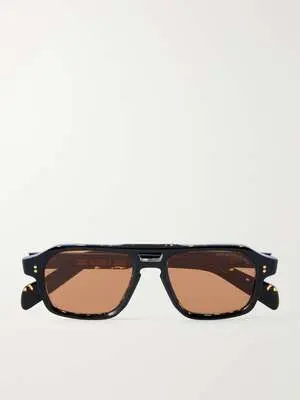 CUTLER AND GROSS Gr15 Aviator-style Acetate Sunglasses - Tortoiseshell