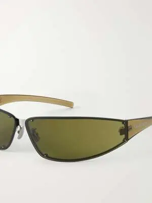 Saint Laurent Sl 963 Round-frame Injected -tone Metal Sunglasses