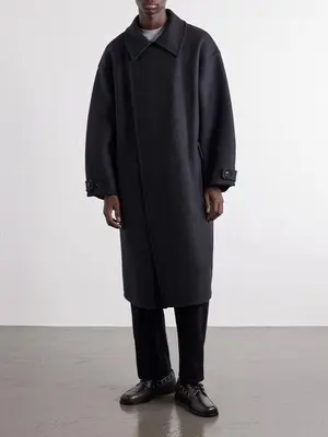 YOKE Double-breasted Wool And Cashmere-blend Felt Coat