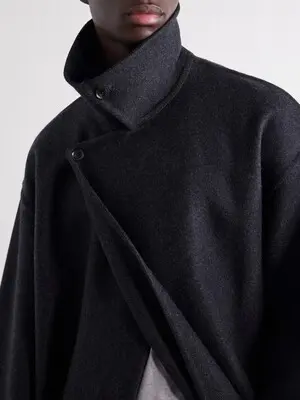 YOKE Double-breasted Wool And Cashmere-blend Felt Coat