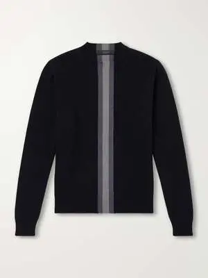Gucci Web-intarsia Wool Sweater - Black