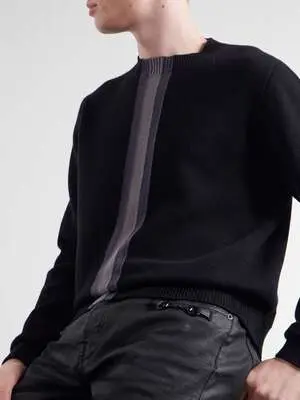 Gucci Web-intarsia Wool Sweater