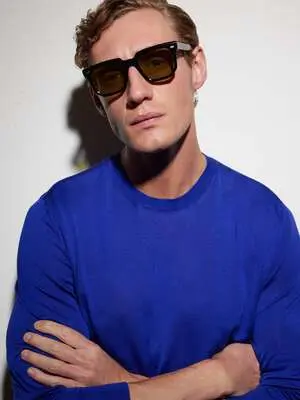 CUTLER AND GROSS 1410 Square-frame Acetate Sunglasses