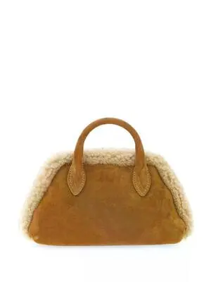 Coperni Duffle Shearling-trim Belt Bag - Brown