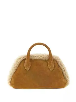 Coperni Duffle Shearling-trim Belt Bag - Brown