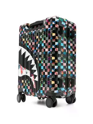 SPRAYGROUND Check-pattern Shark-print Cabin Trolley