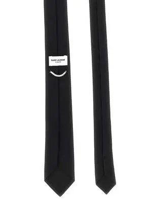 Saint Laurent Reps Bio 5’ Tie - Black