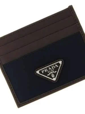 Prada Nylon Leather Cardholder