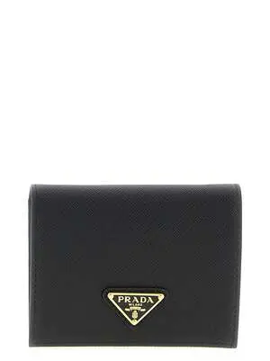 Prada Logo Leather Wallet