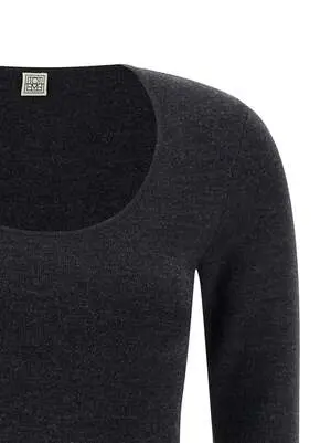 TOTEME Compact Knit' Sweater - Gray