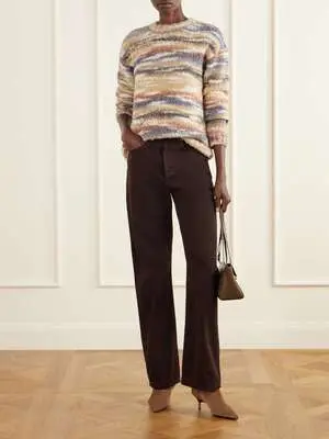 Veronica Beard Castile Striped Wool-blend Sweater