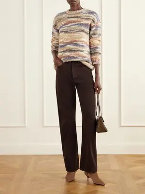 Veronica Beard Castile Striped Wool-blend Sweater - Multi
