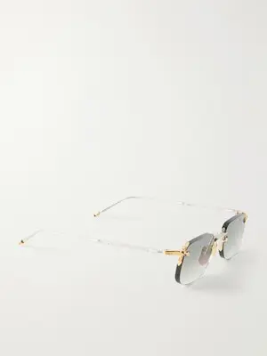 JACQUES MARIE MAGE Fonda Rimless Square-frame Titanium Sunglasses